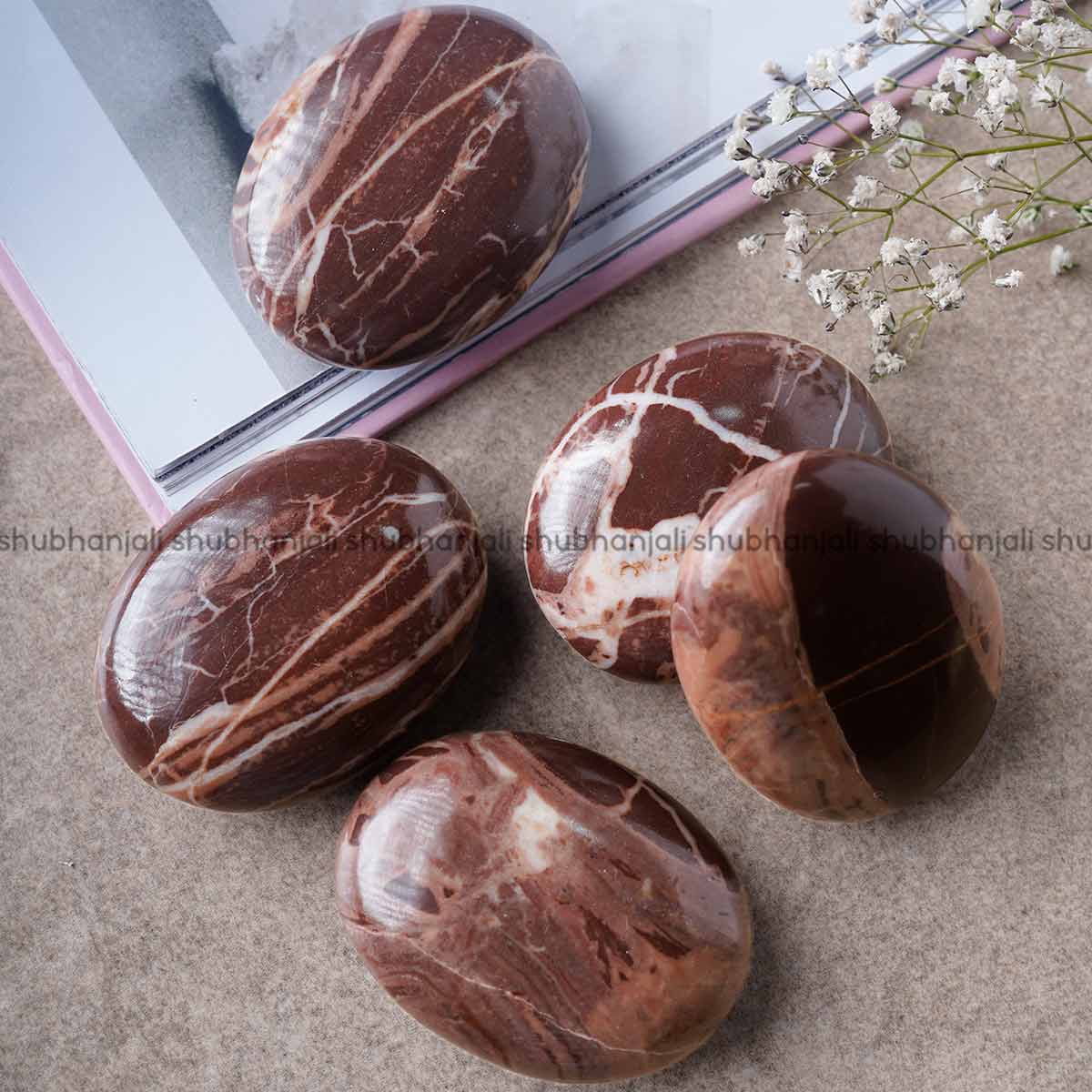 Chocolate Jasper Palm Stone | Shubhanjali | Care for Your Mind, Body ...