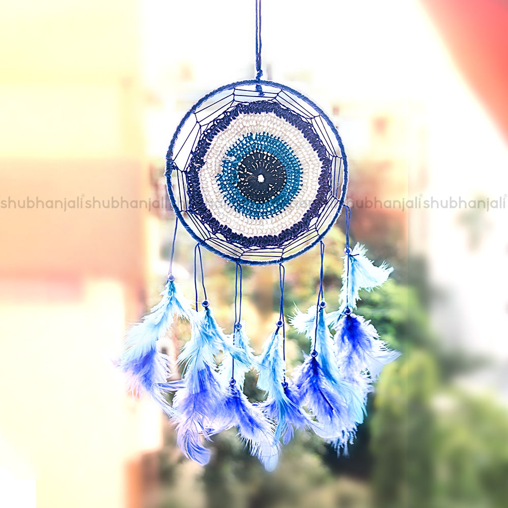 Evil Eye Dream Catcher Wall (Large) | Shubhanjali | Care for Your Mind ...