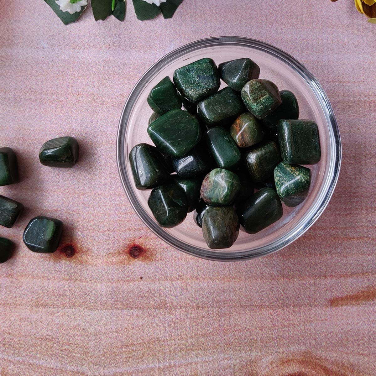 Tumble Stones | Buy Online Natural Green Jade Crystal Tumble Stone ...