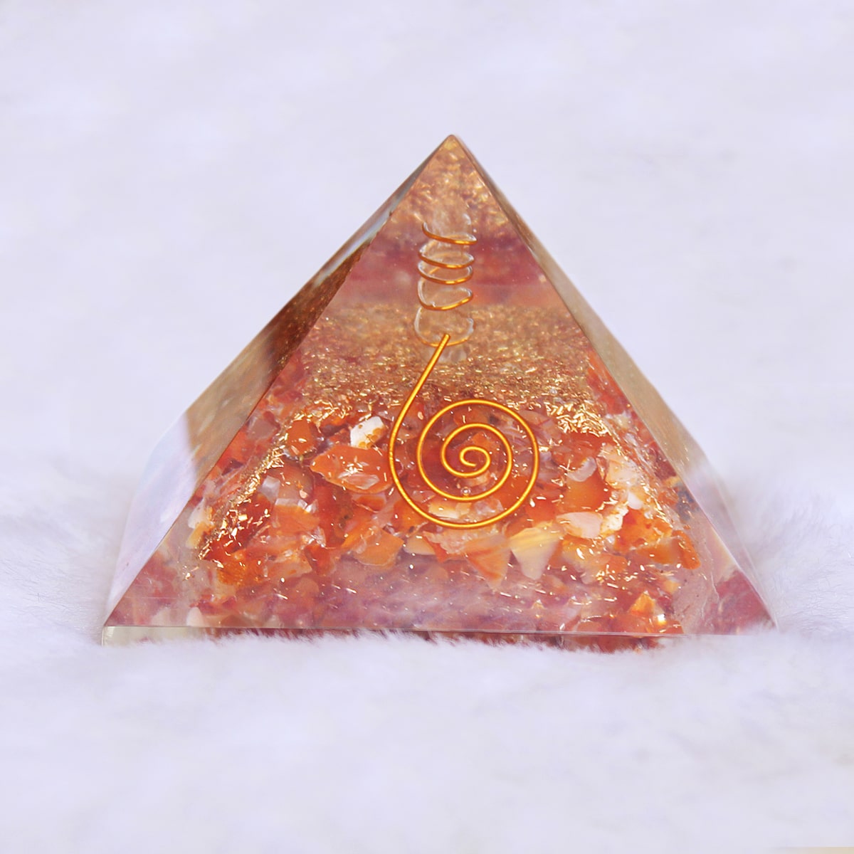Red Carnelian Pyramid | Buy Online Natural Red Carnelian Orgonee ...
