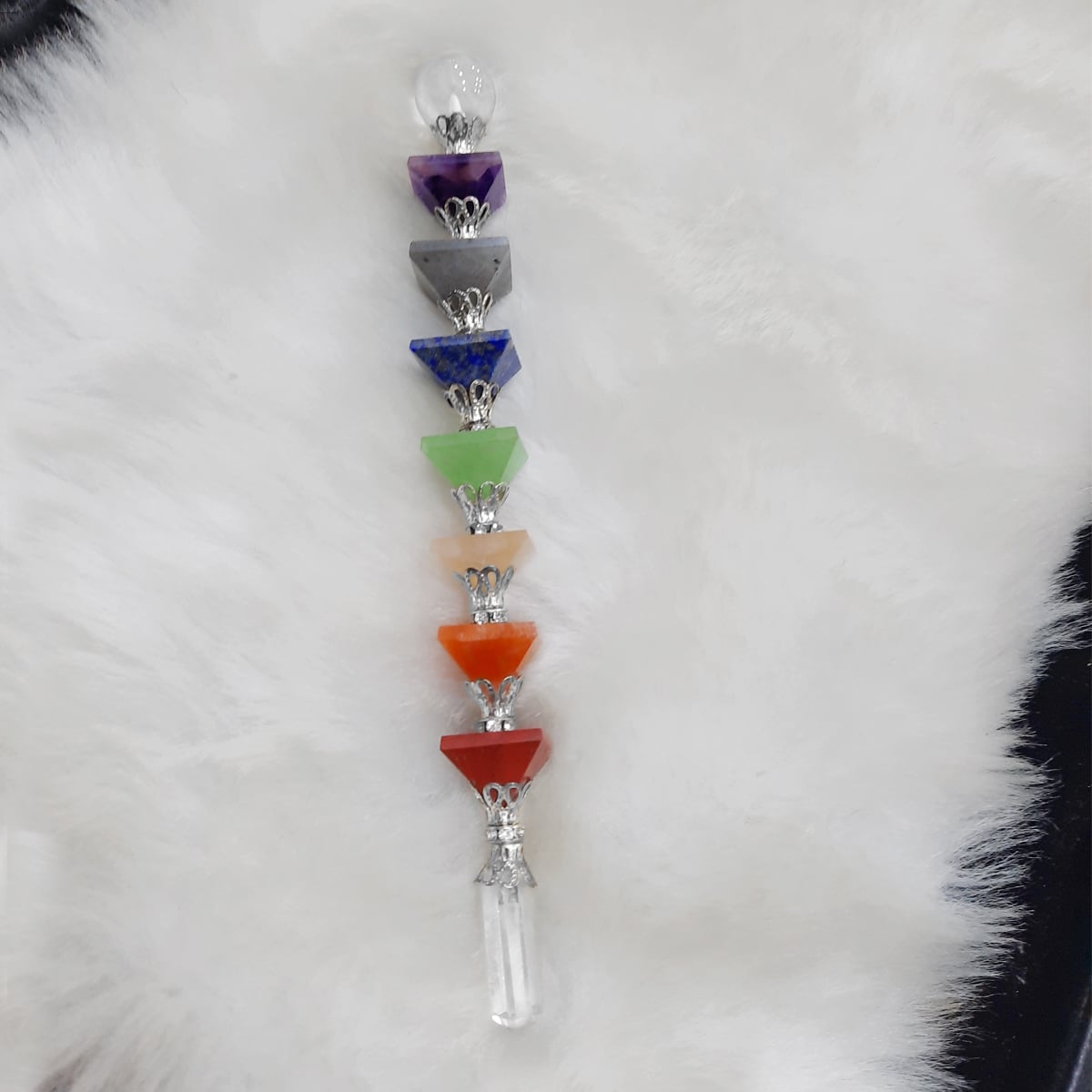 Seven Chakra Pyramid Wand | Shubhanjali | Care for Your Mind, Body & Soul!