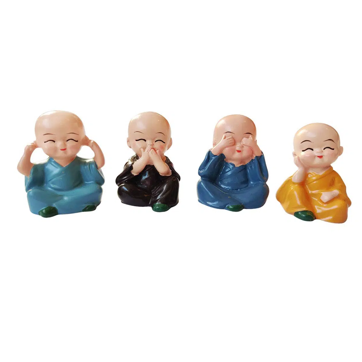 Buddha Baby Monks Statues (Set of 4) | Shubhanjali | Care for Your Mind ...