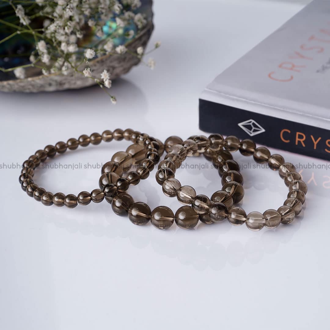 Smoky Quartz Bracelet | Buy Online Smokey Quartz Crystal Bracelet ...