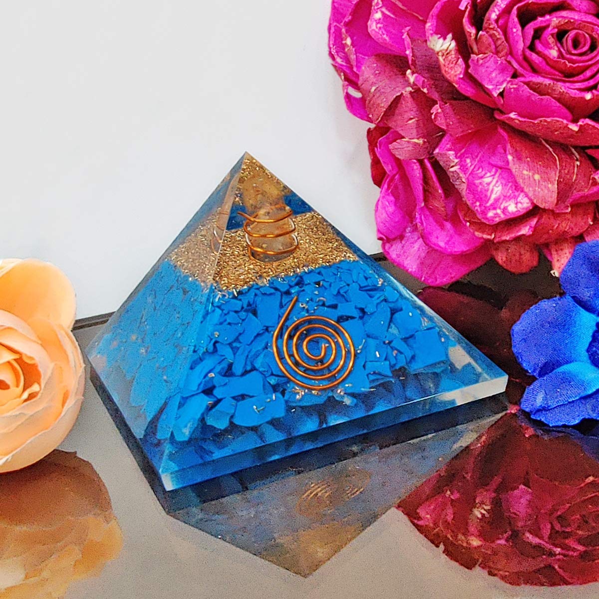 Turquoise Firoza Organ Pyramid | Shubhanjali | Care for Your Mind, Body ...