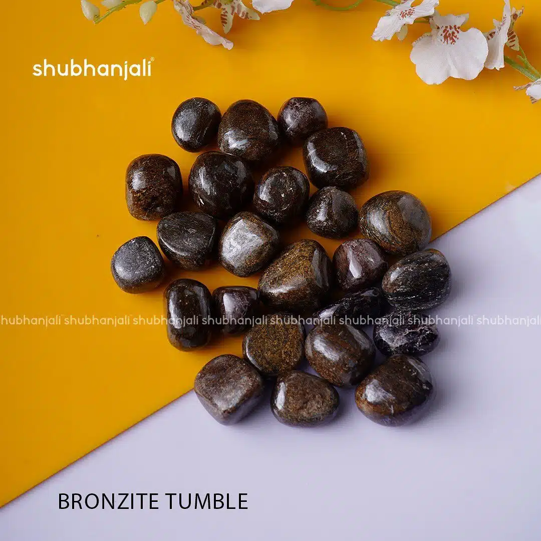 Tumble Stones | Buy Online Natural Bronzite Crystal Tumble Stone - Shubhanjali