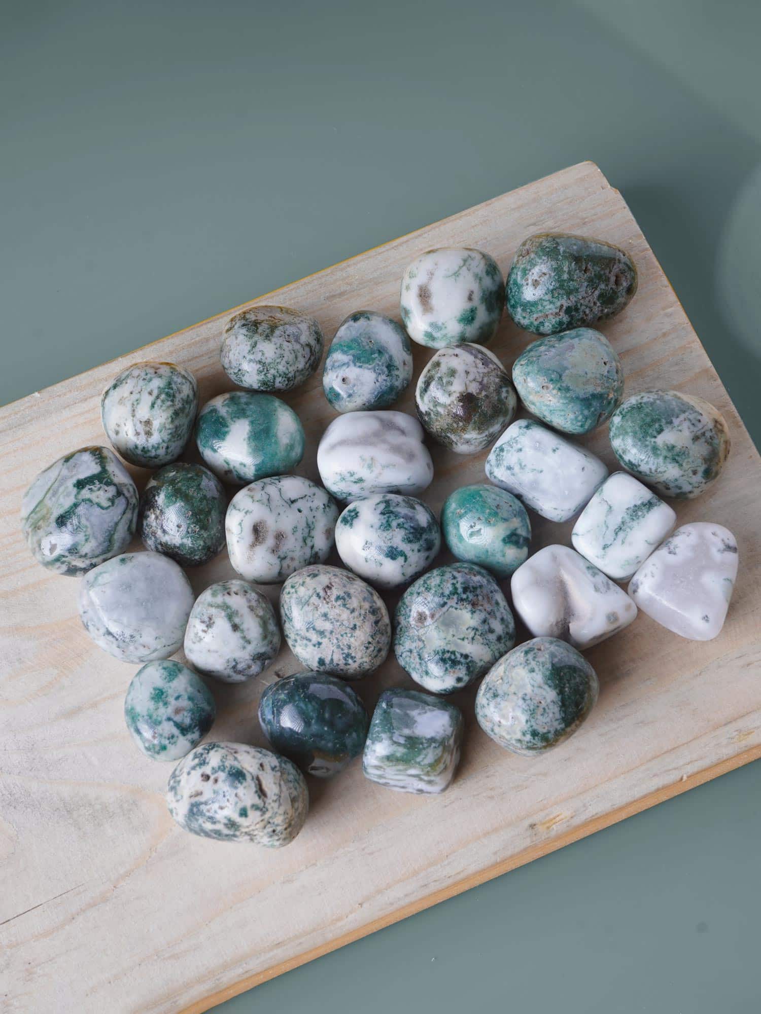 Tumble Stones | Buy Online Natural Tree Agate Crystal Tumble Stone ...