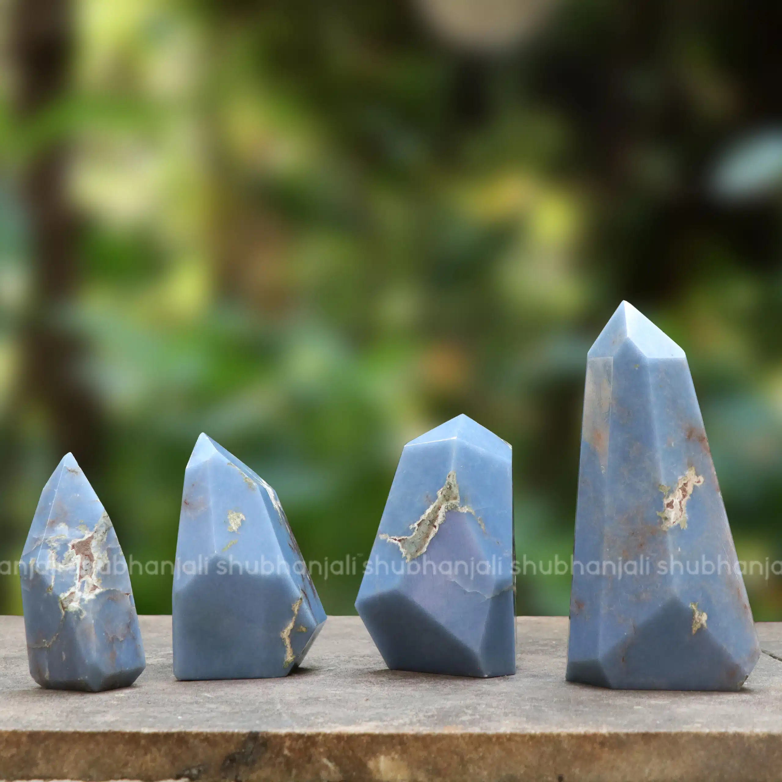 Angelite Stone Free Form Point | Shubhanjali | Care for Your Mind, Body ...