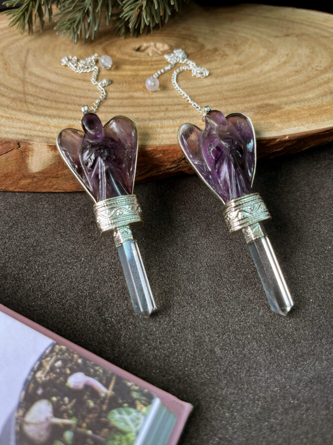 Amethyst Pendulum | Buy Online Natural Amethyst Angel Pendulum, Dowser ...