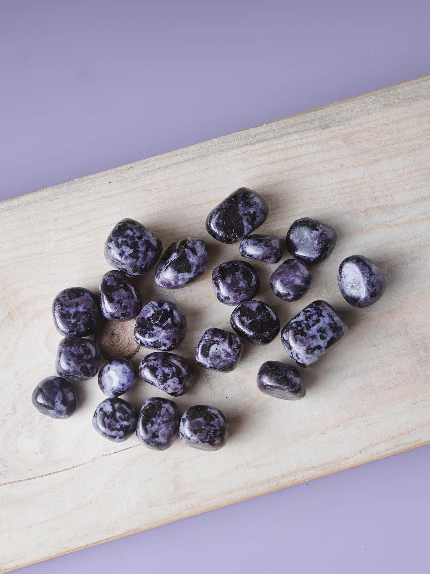 Tumble Stones | Buy Online Natural Indigo Gabbro / Mystic Merlinite ...
