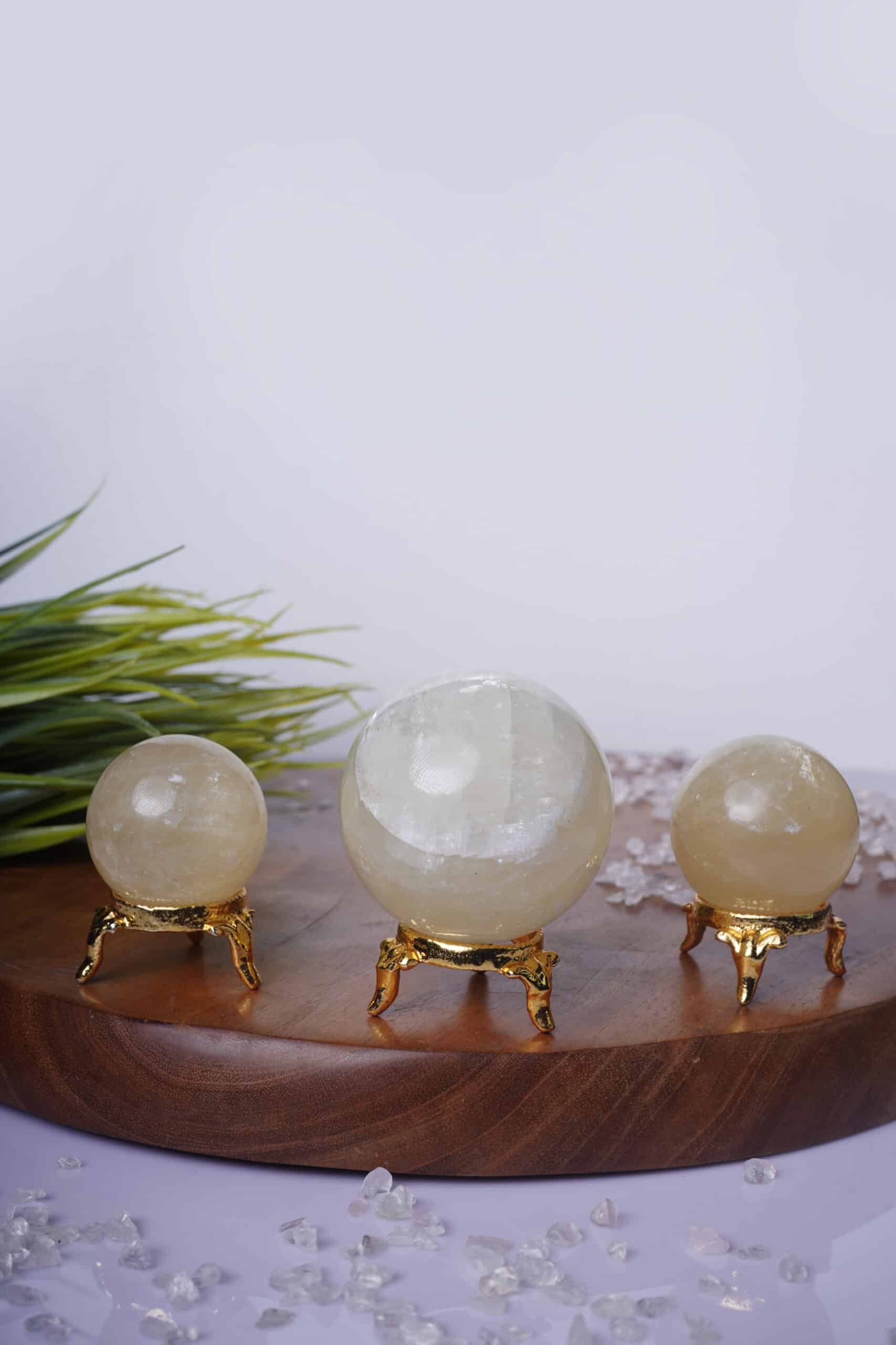 Yellow Calcite Sphere / Ball | Shubhanjali | Care for Your Mind, Body ...