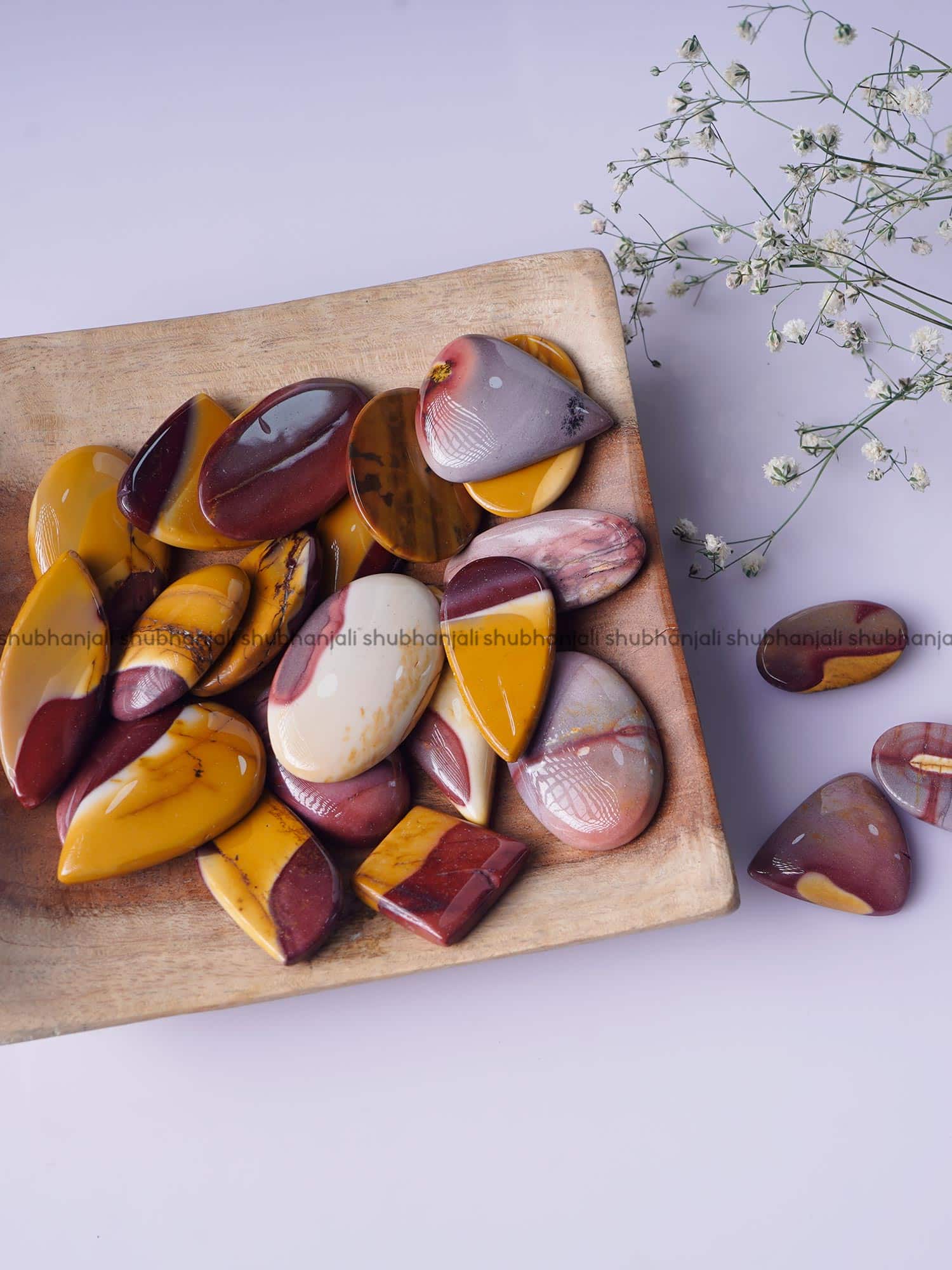 Buy Mookaite Jasper Cabochon Different Shape-Shubhanjali