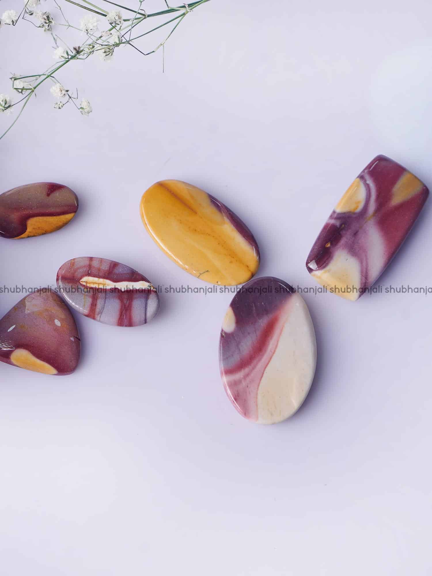 Buy Mookaite Jasper Cabochon Different Shape-Shubhanjali