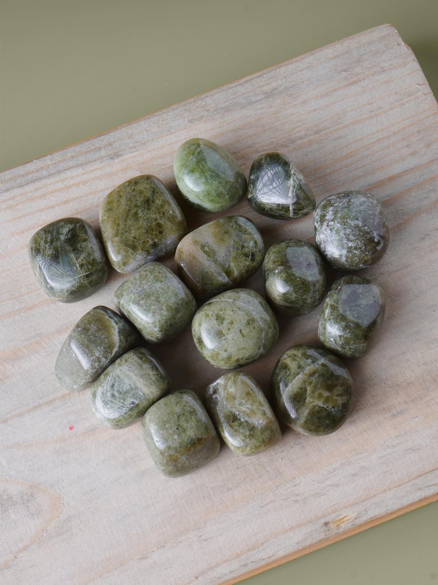 Buy Vesuvianite Crystal Tumble Stone - Shubhanjali