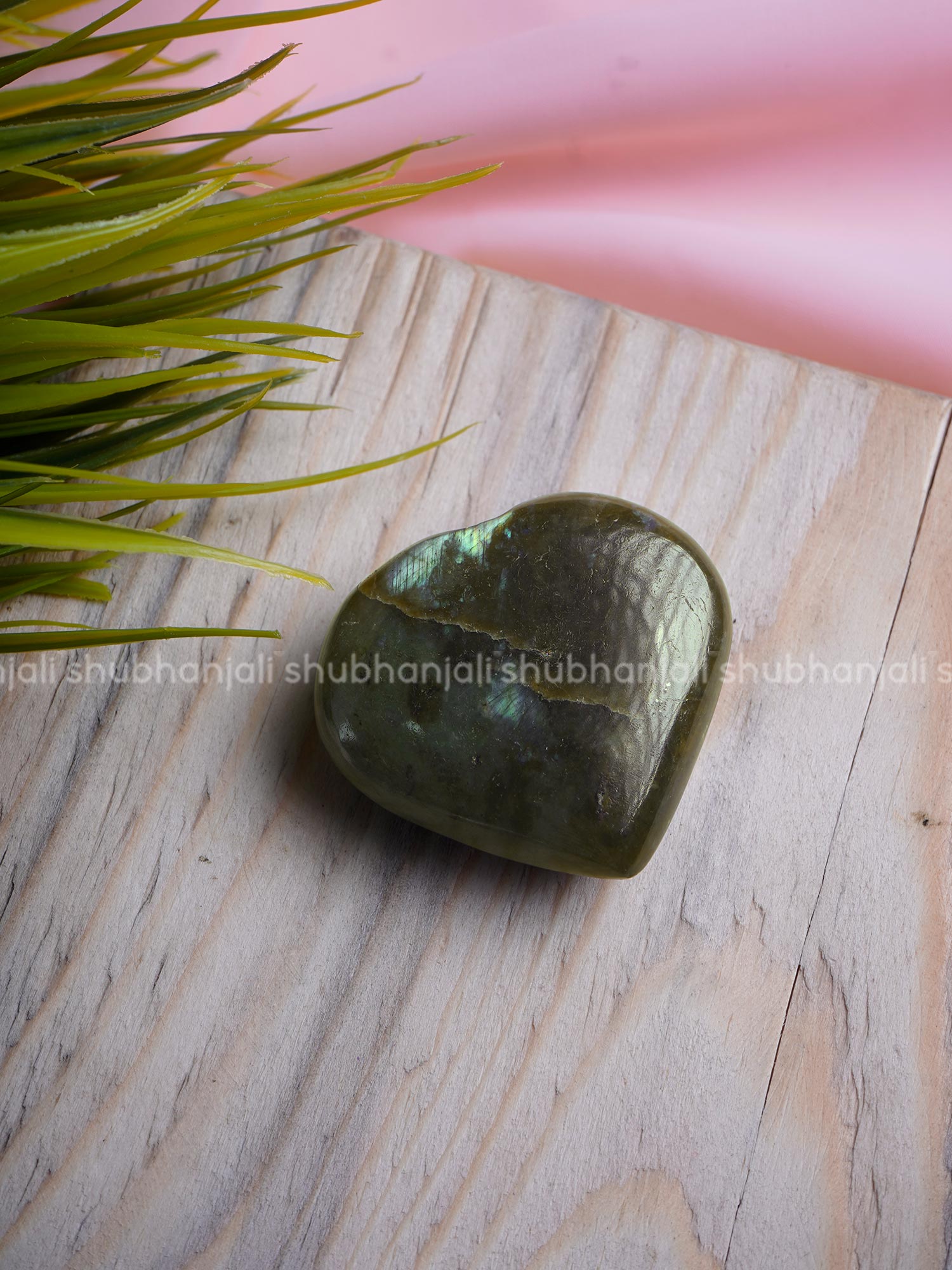 Labradorite Crystal | Buy Online Labradorite Heart Shaped Crystal - Shubhanjali