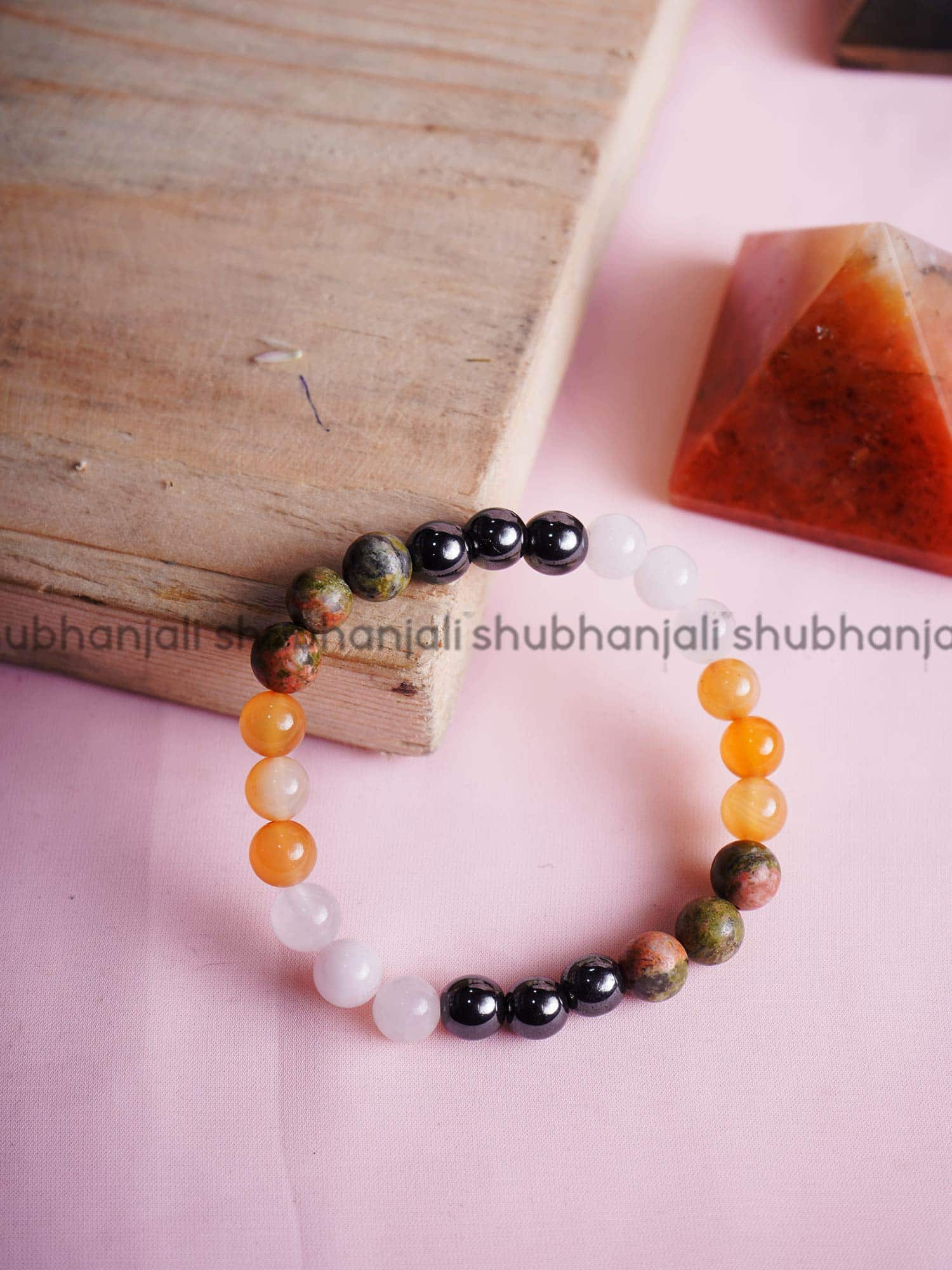 Weight Gain Bracelet | Unakite, Carnelian, Rose quartz and Hematite ...
