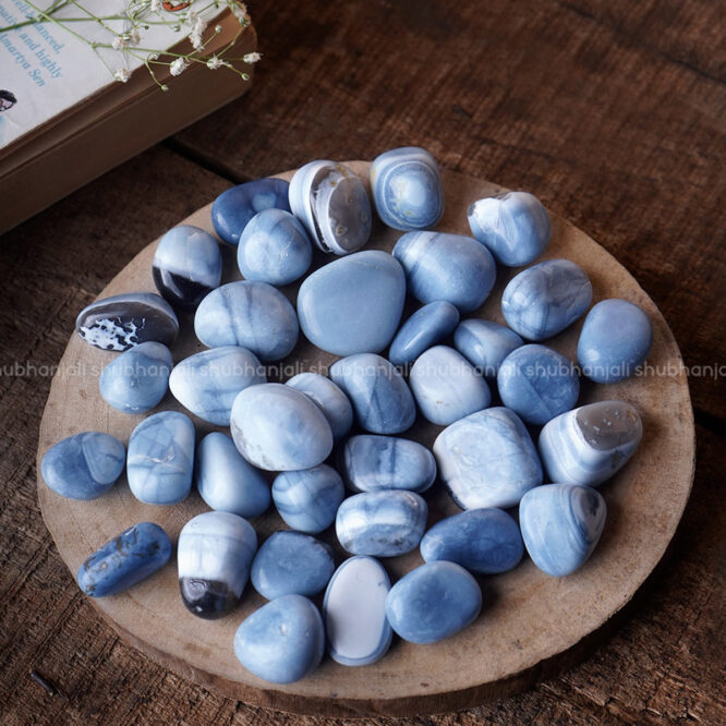 Tumble Stones | Buy Online Natural Blue Opal Crystal Tumble Stone ...