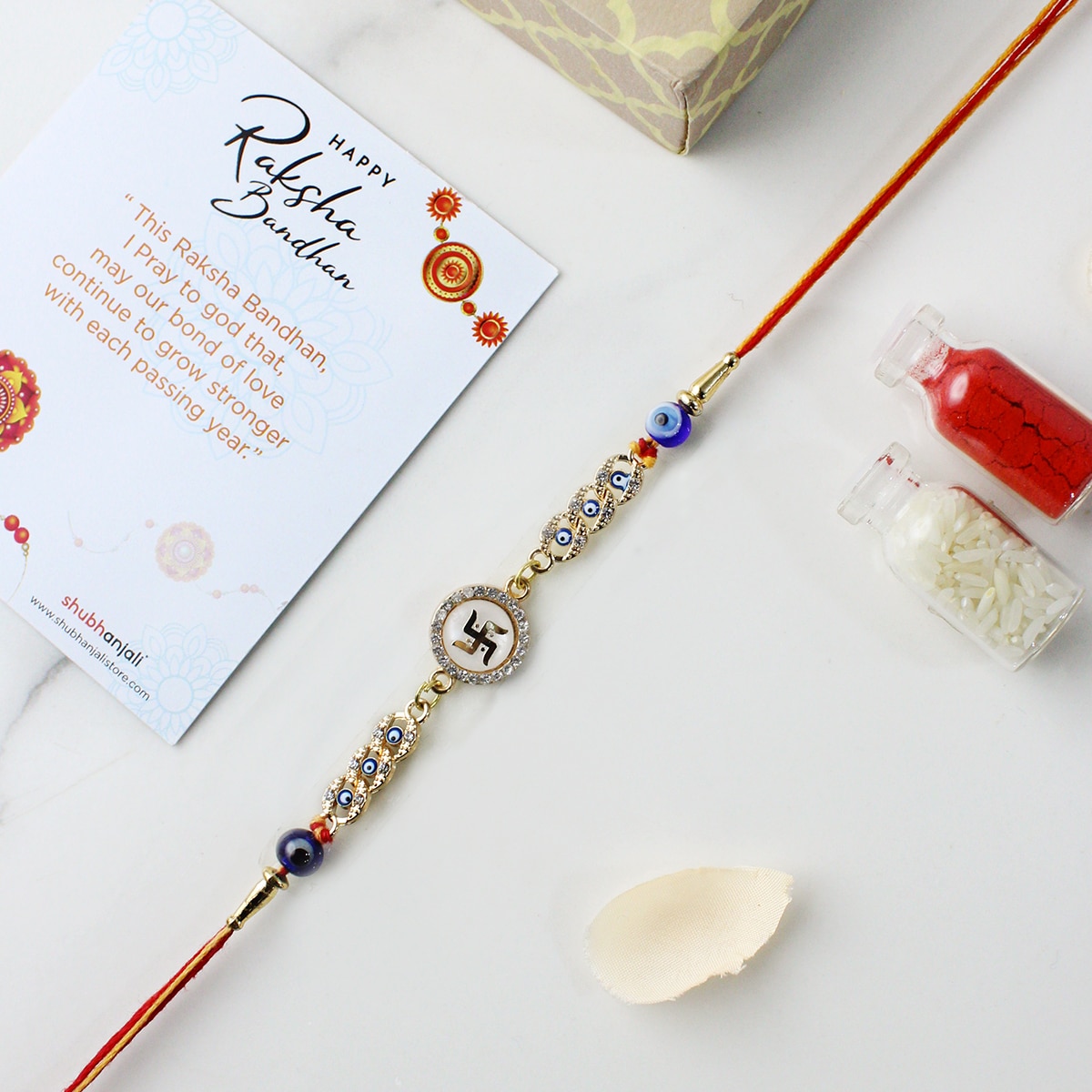 Crystal Rakhi | Buy Online Natural Healing Stone Rakhi