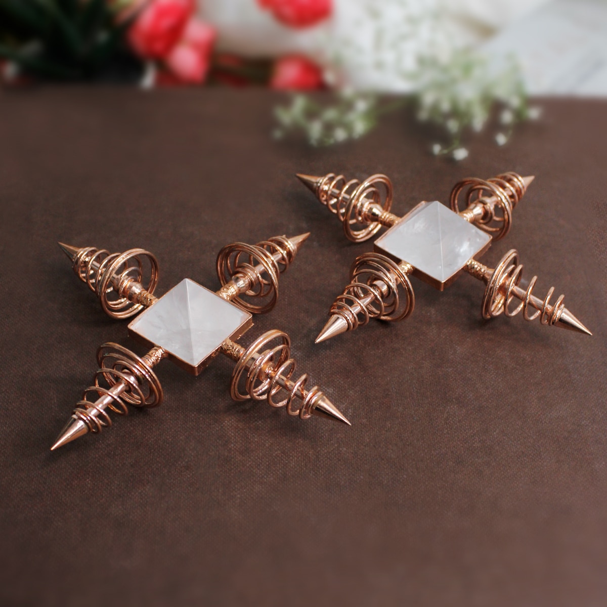 Clear Quartz Copper Spiral Generator | Shubhanjali | Care for Your Mind ...